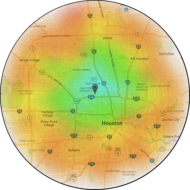 Driving Time Heatmap